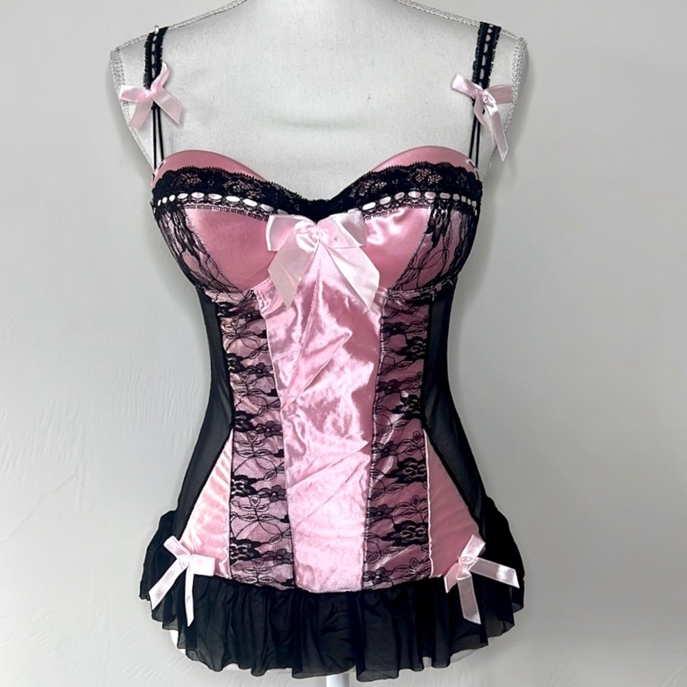 Pink Bustier Corset Gem